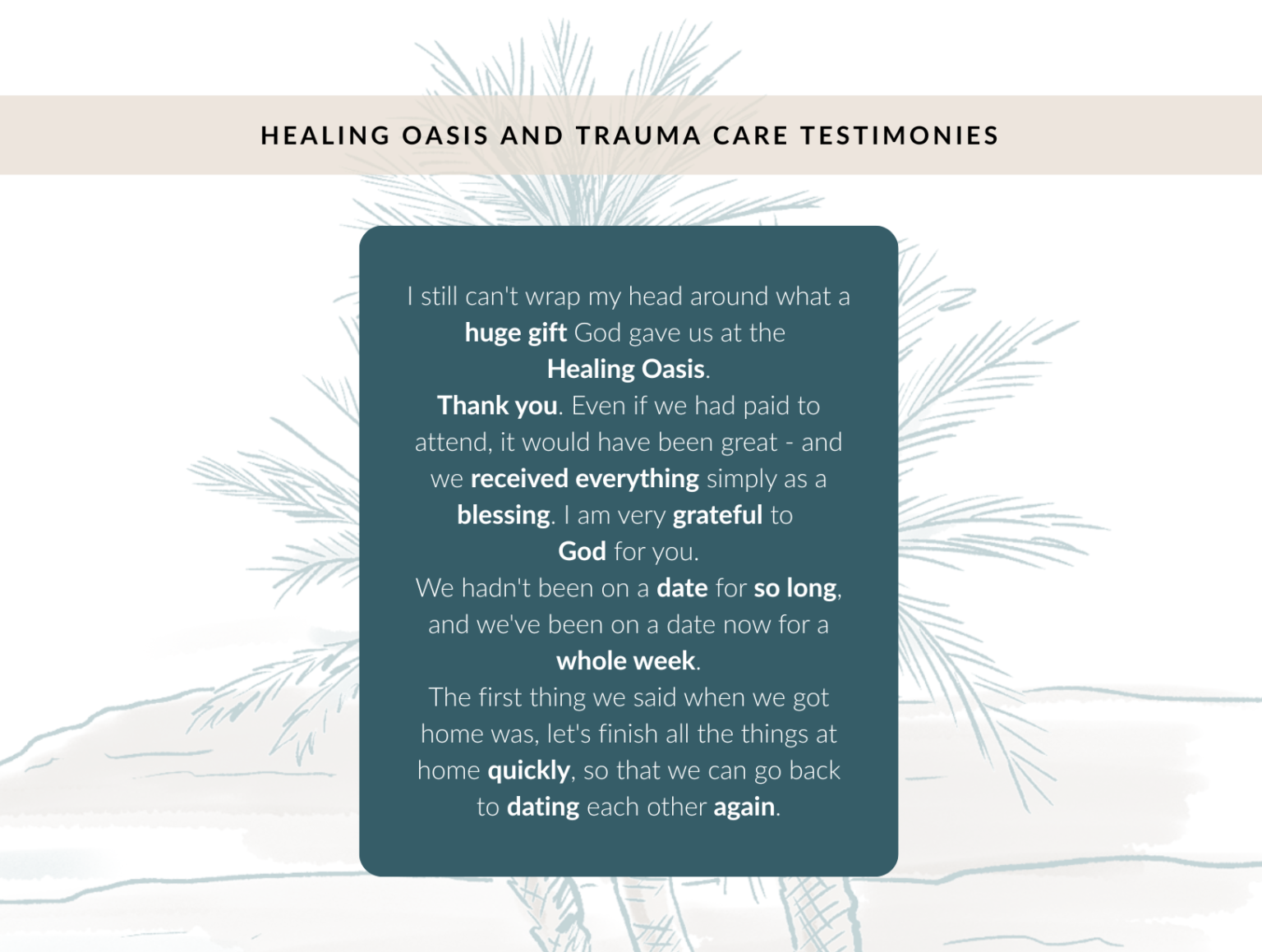 Room to Breathe, Space to Reconnect - HaTikva Project